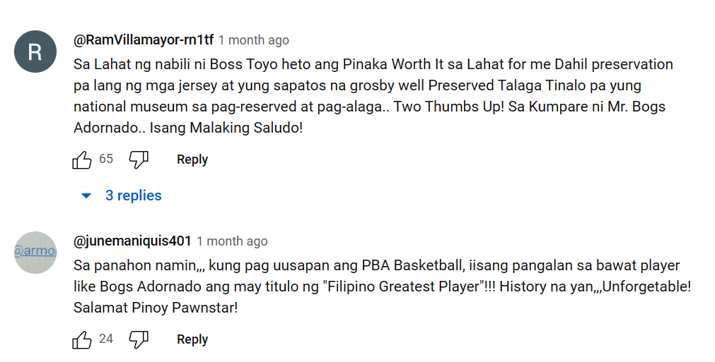 Holy Grail! Fans react as the first-ever PBA MVP Bogs Adornado meets with the Pinoy Pawnstar ...